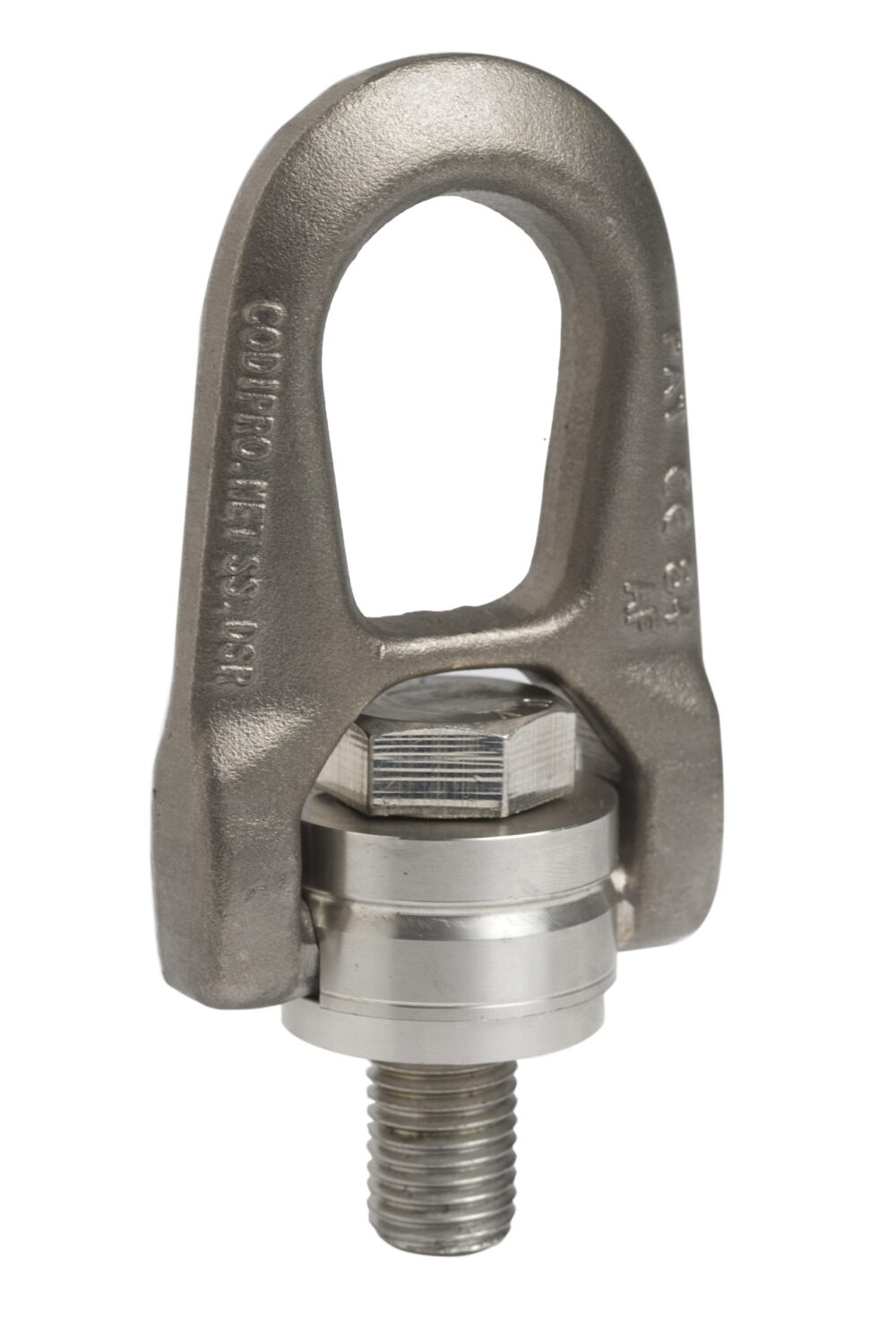 RVS hijsoog 360 graden draaibaar onder last | Hijsen.nl