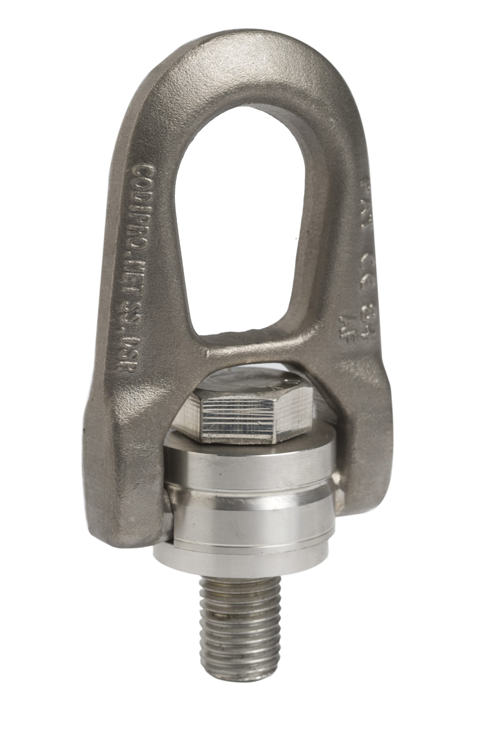 RVS hijsoog 360 graden draaibaar onder last | Hijsen.nl